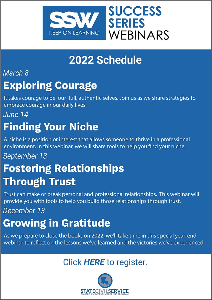 Success Series Webinars