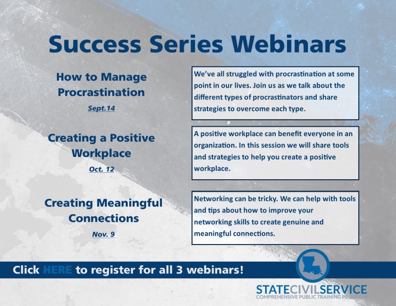 Success Series Webinars